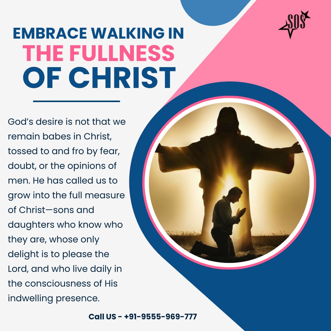 Embrace walking in the Fullness of Christ - Secret Of Success | AOZ Pas ...